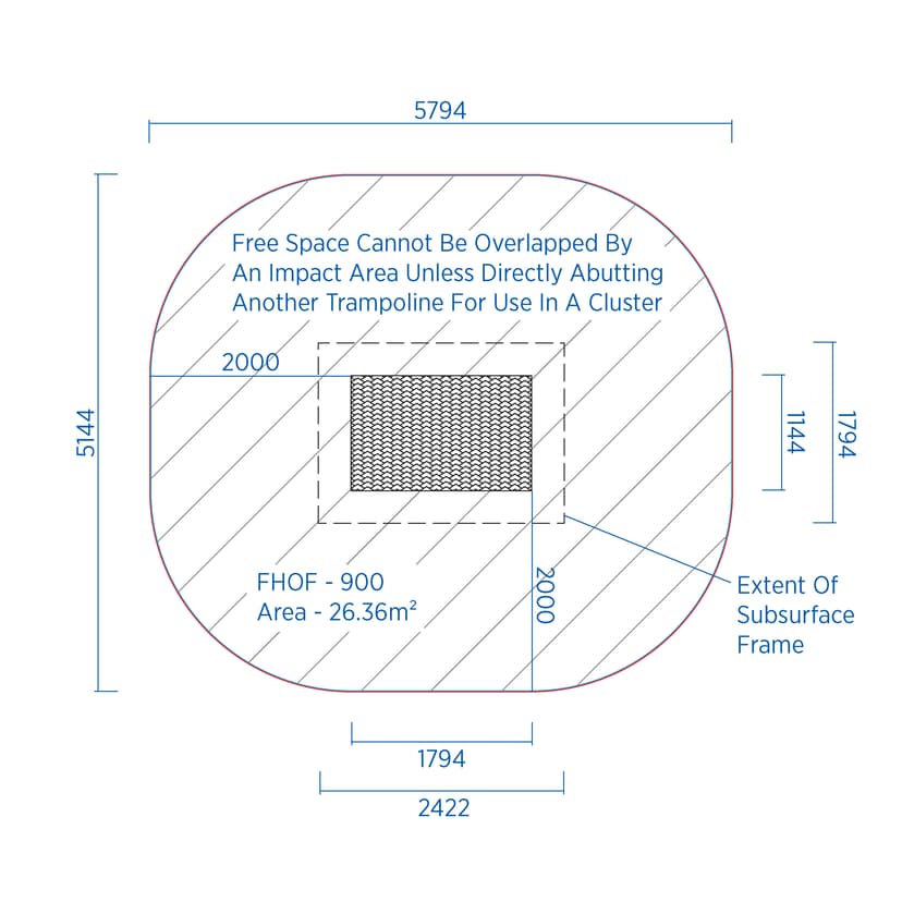 Rectangle Trampoline Australia Made | adventure+